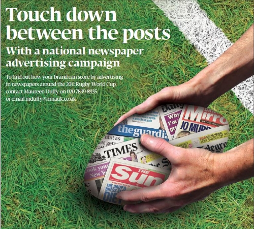 Connect with Rugby Fans through Newspaper Advertising - Getmemedia.com